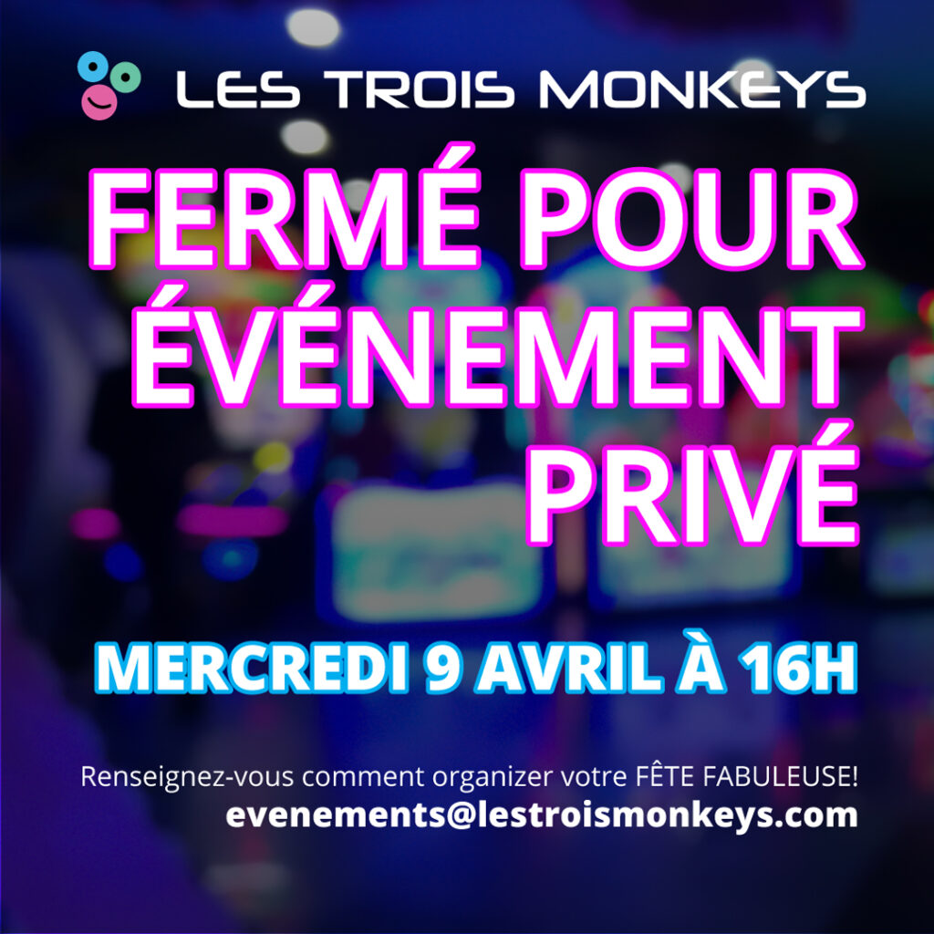Jeux d'arcades chez Les Trois Monkeys Montréal
